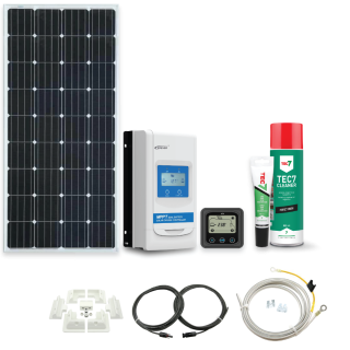 Solcellepanel 110Watt, ALL BLACK, mono - Kr 999