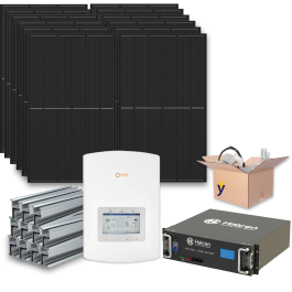 Solcelleanlegg 1-fas 3,6kW - Hybrid - Kr 100436.00