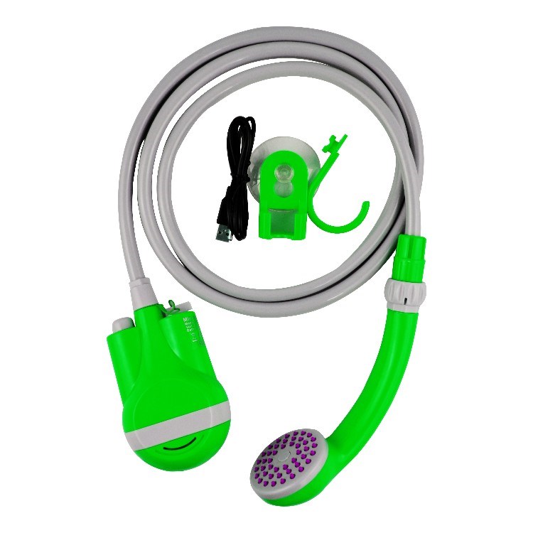 EasyRain - Dusj m/pumpe og integrert batteri, USB ladbar - Kr 295